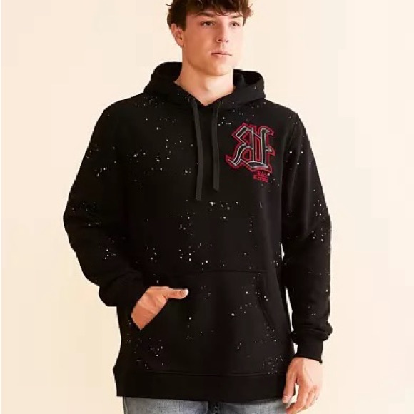 Rock Revival | Jackets & Coats | Rock Revival Black Hoodie With Red ...